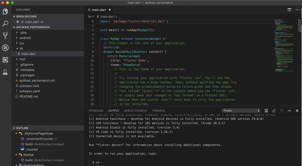 Install Flutter pada Windows, Mac OS dan Linux
