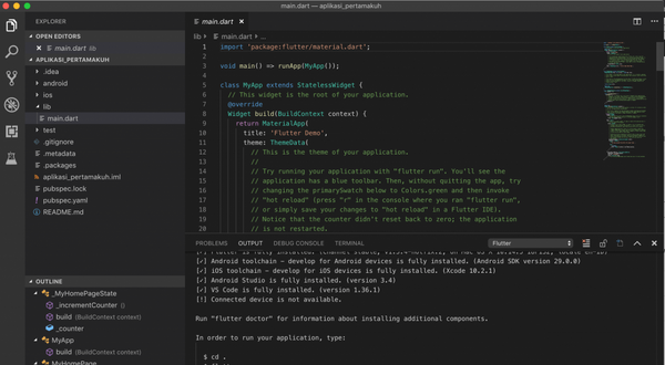 Install Flutter pada Windows, Mac OS dan Linux